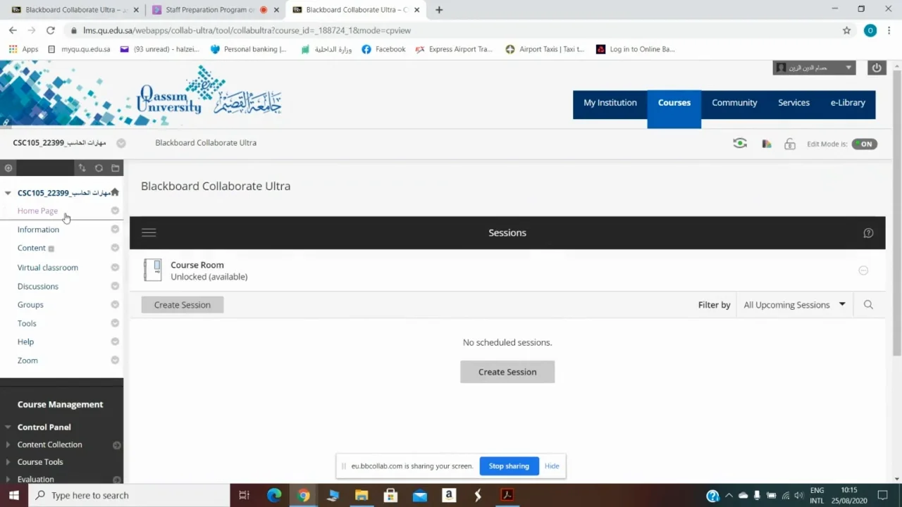 Live Classrooms via Blackboard-2