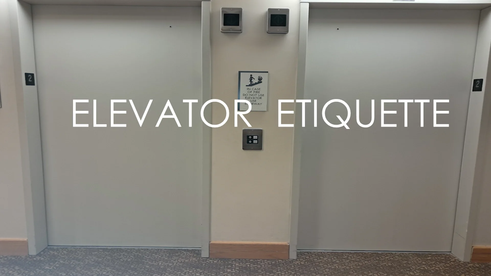 Elevator Etiquette Video