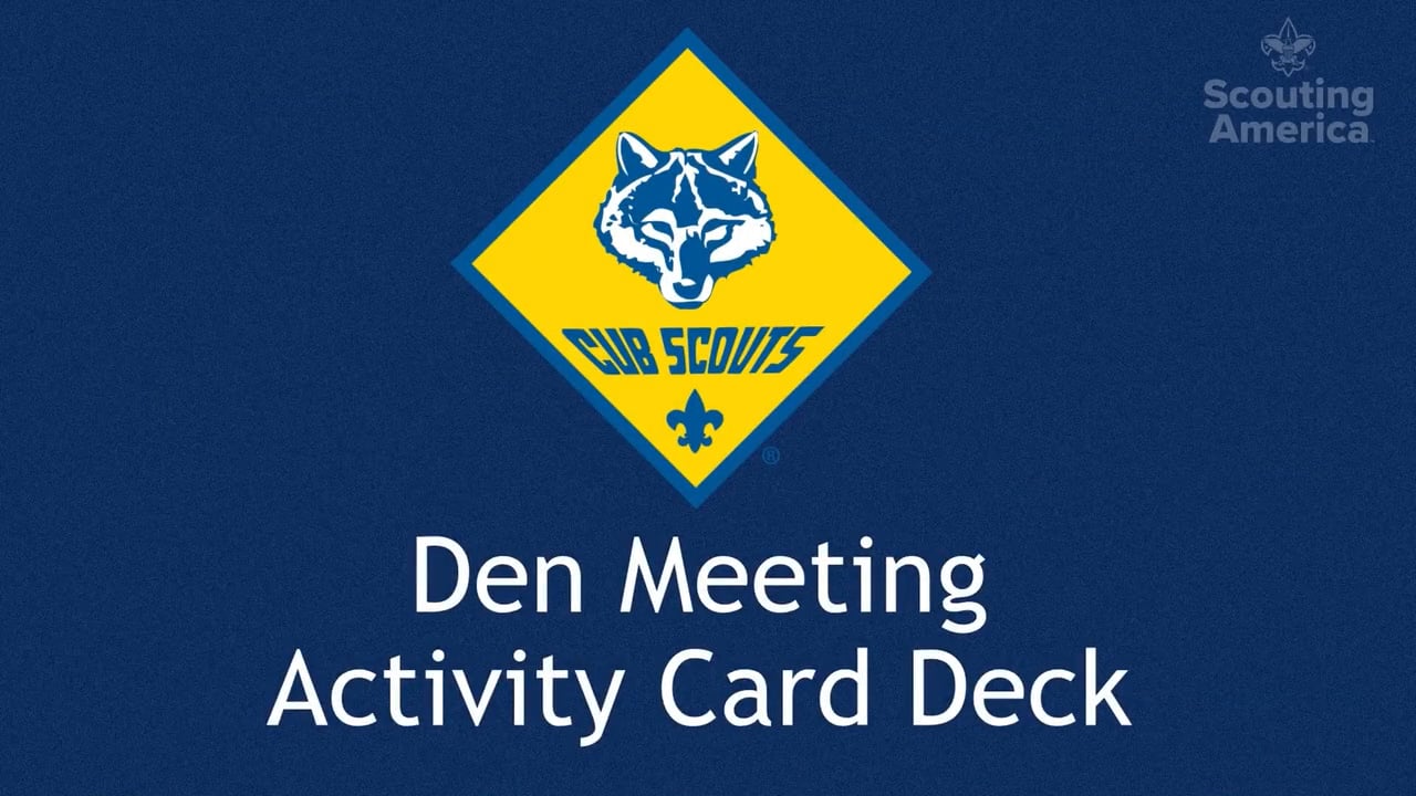 Den Meeting Activity Card Deck