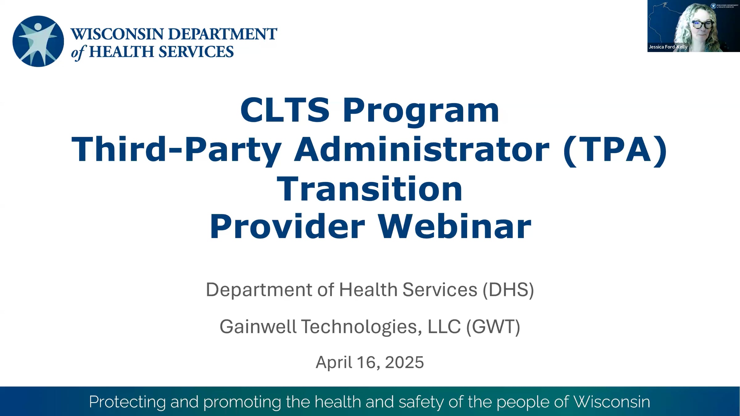 2025 CLTS Program TPA Transition Provider Webinar (Apr. 17, 2025)