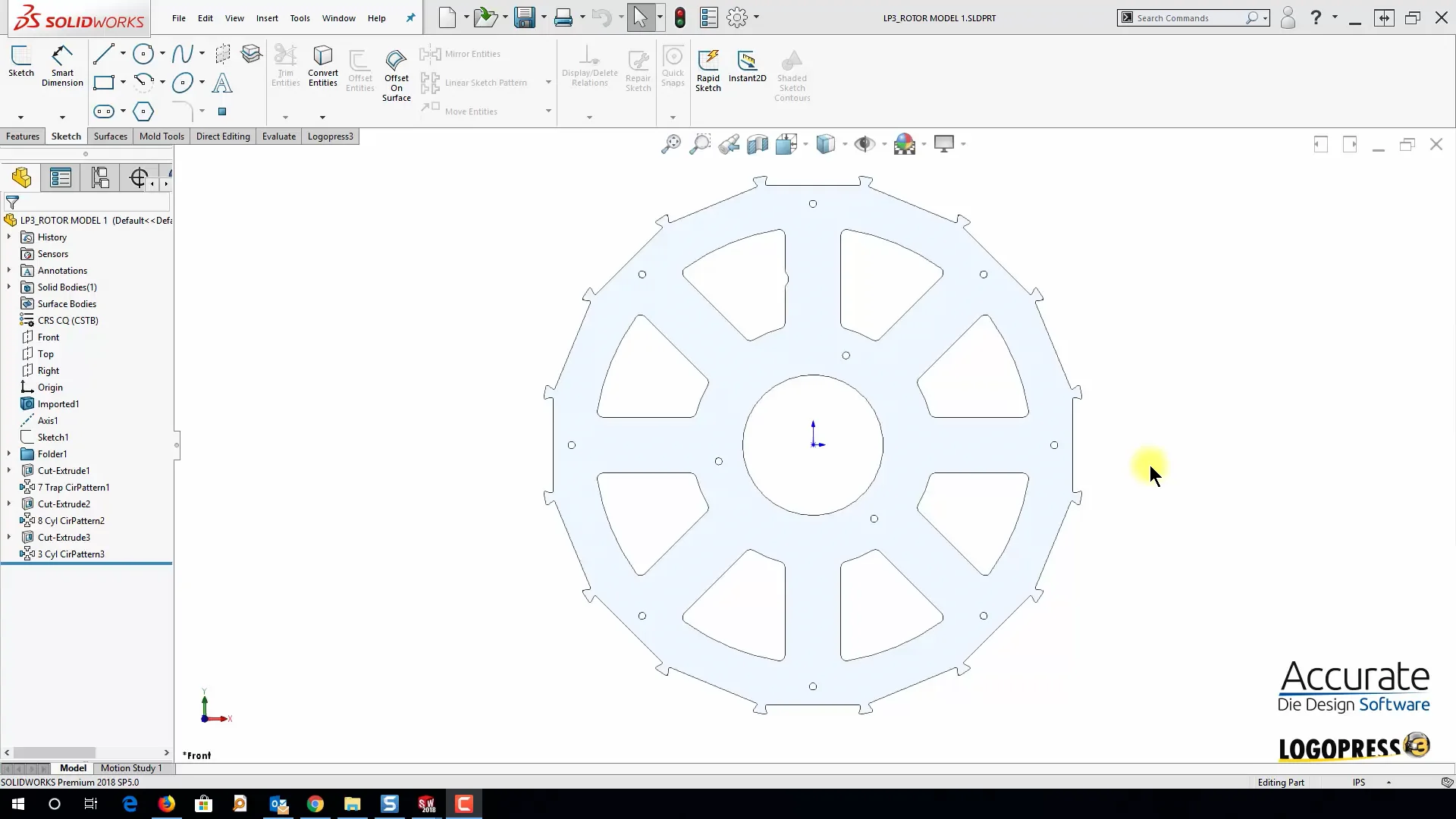 Lamination Die Design Using LogoPress, Including BOM...