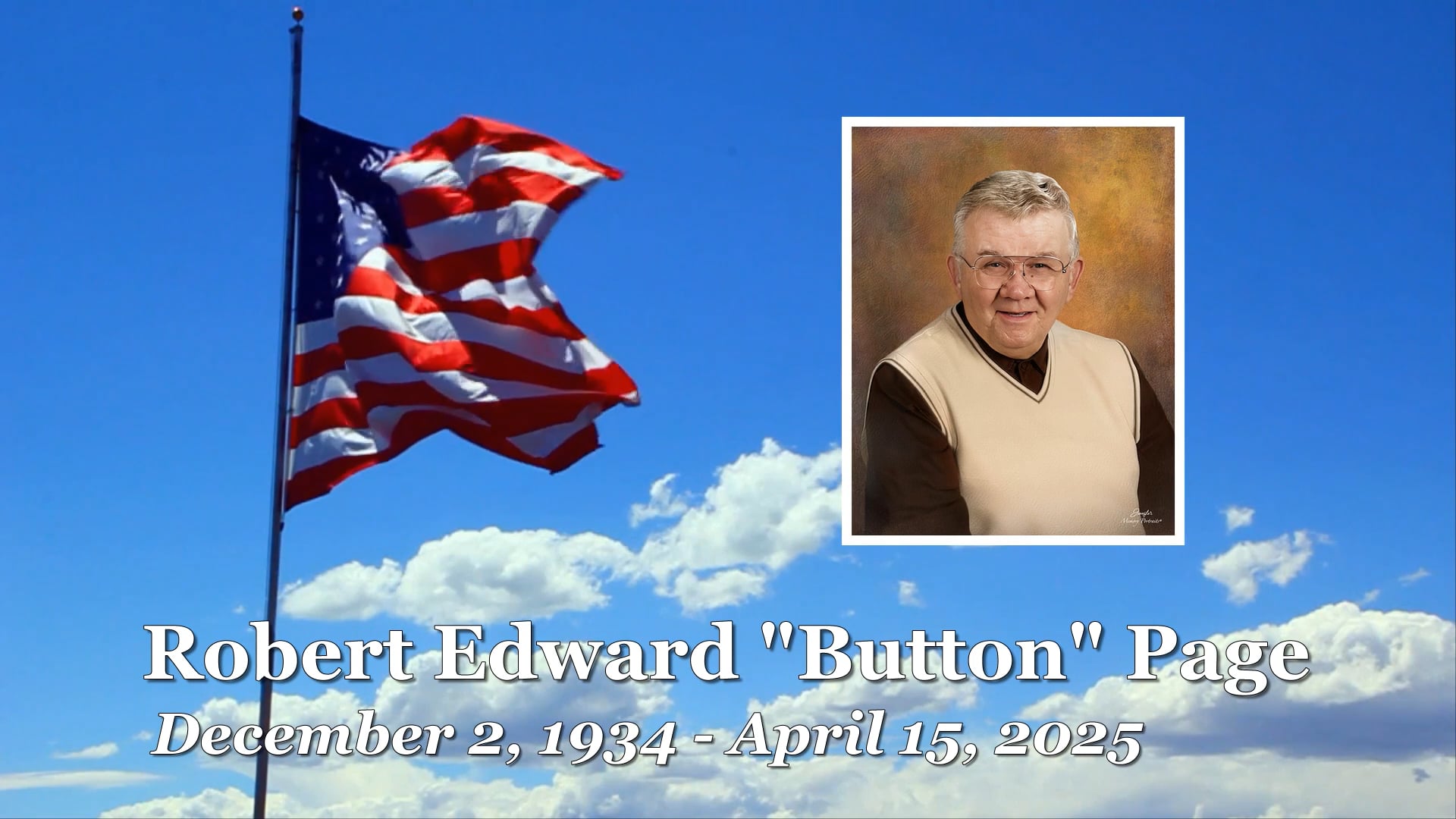 Robert Edward "Button" Page - Morgan & Nay Robert Page on Vimeo