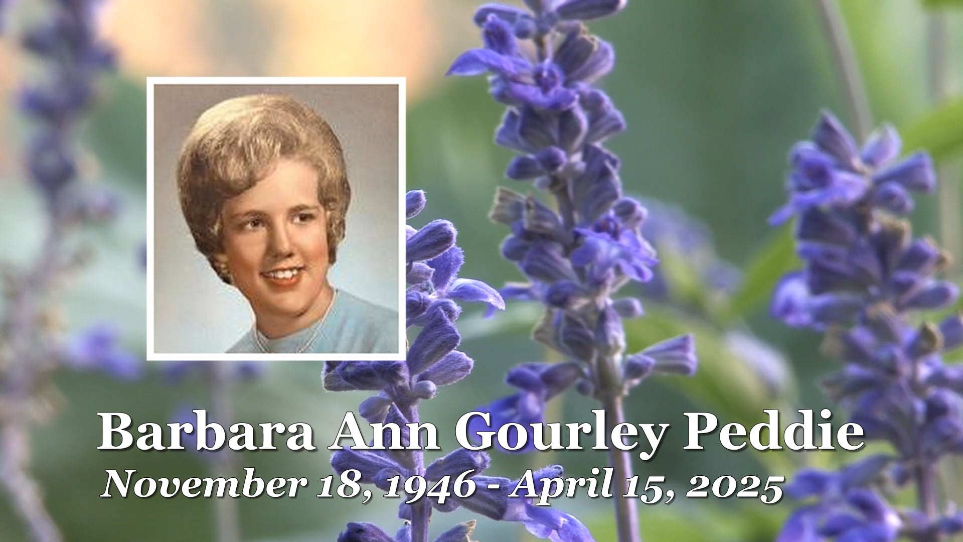 Barbara Ann Gourley Peddie - Morgan & Nay Barbara Peddie on Vimeo