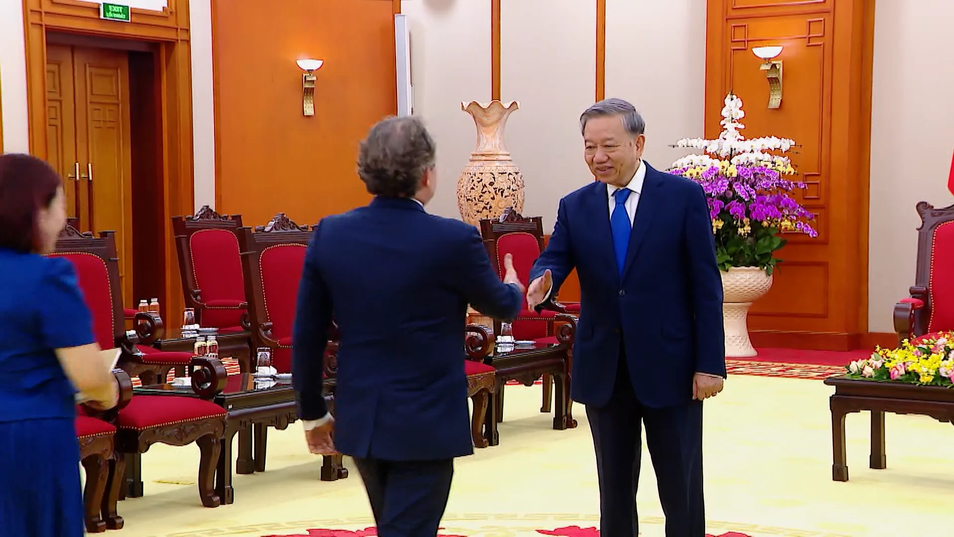 苏林总书记会见Rosen Partners集团执行经理丹尼尔·罗森