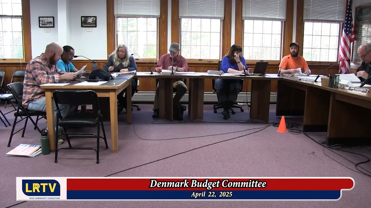 Town of Denmark 2025 - Denmark Budget Meeting 4-22-2025 on Vimeo
