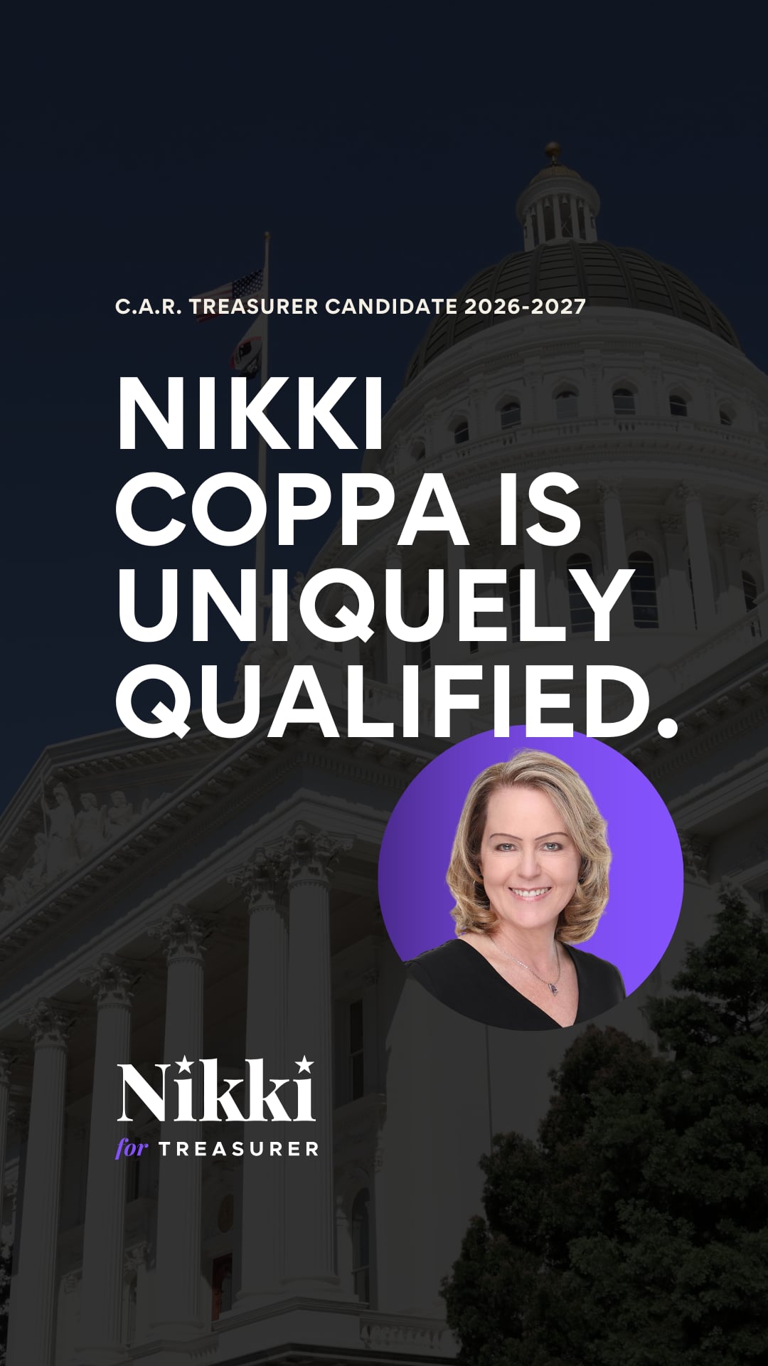 Uniquely Qualified | Nikki Coppa for C.A.R. Treasurer