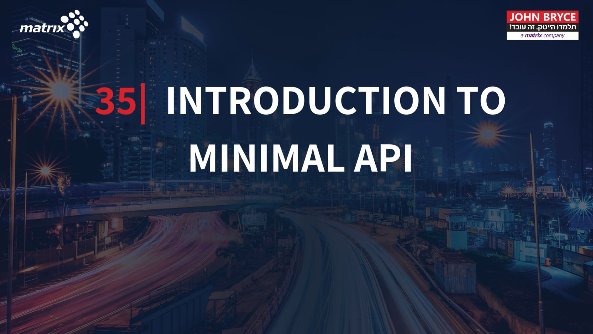 35. Introduction to Minimal API