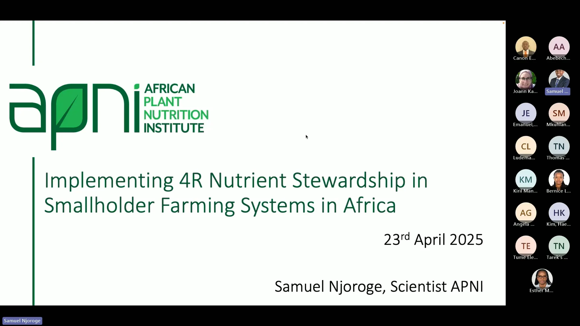 CPCN Seminar Sustainable Crop Productivity Intensification: The Need ...