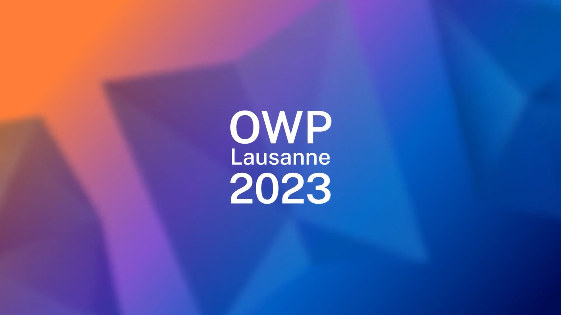 OWP Keynote in 90 Seconds Dominic Alldis 2023