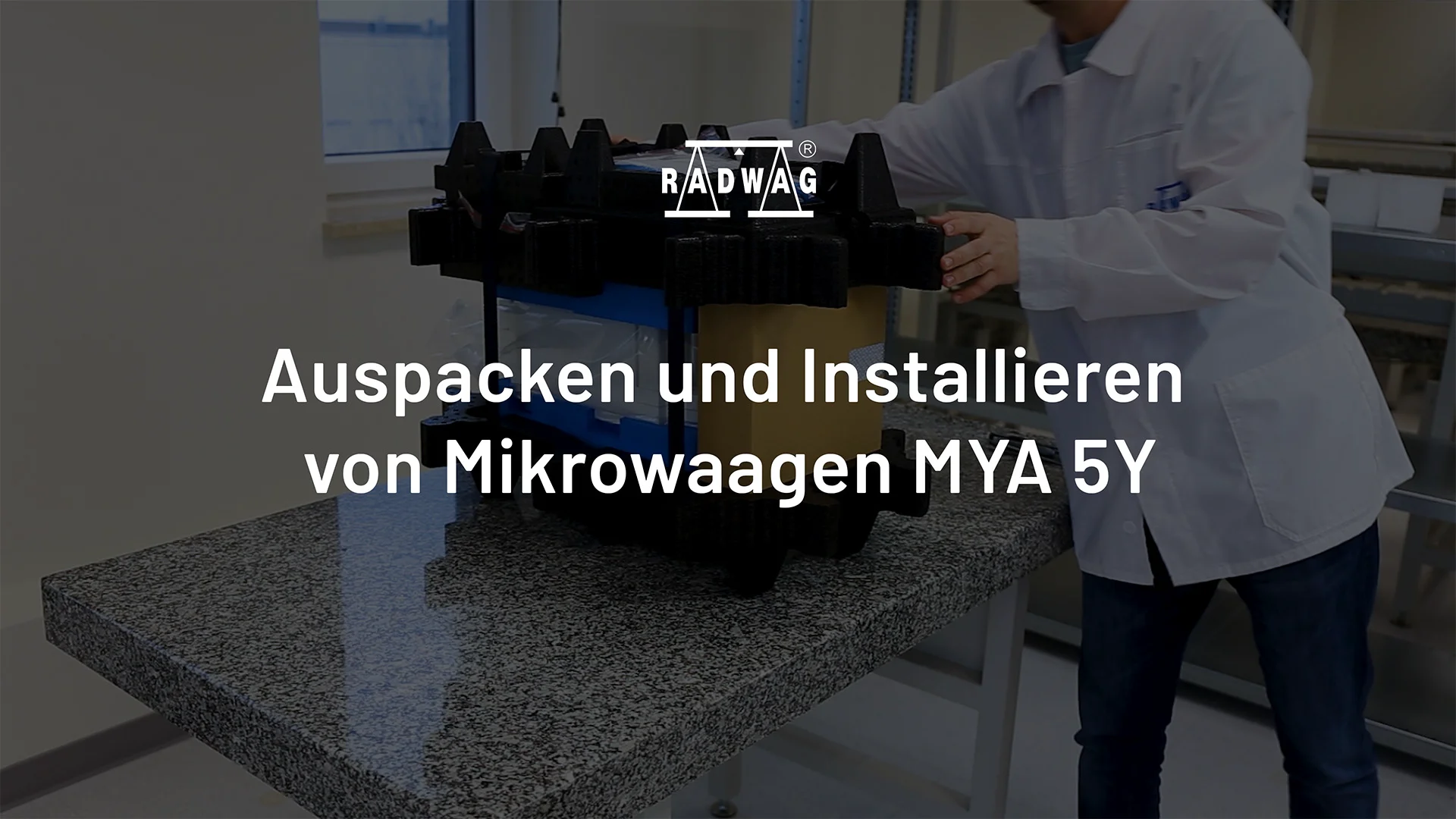 Auspacken und Installieren von Mikrowaagen MYA 5Y (Tutorial)