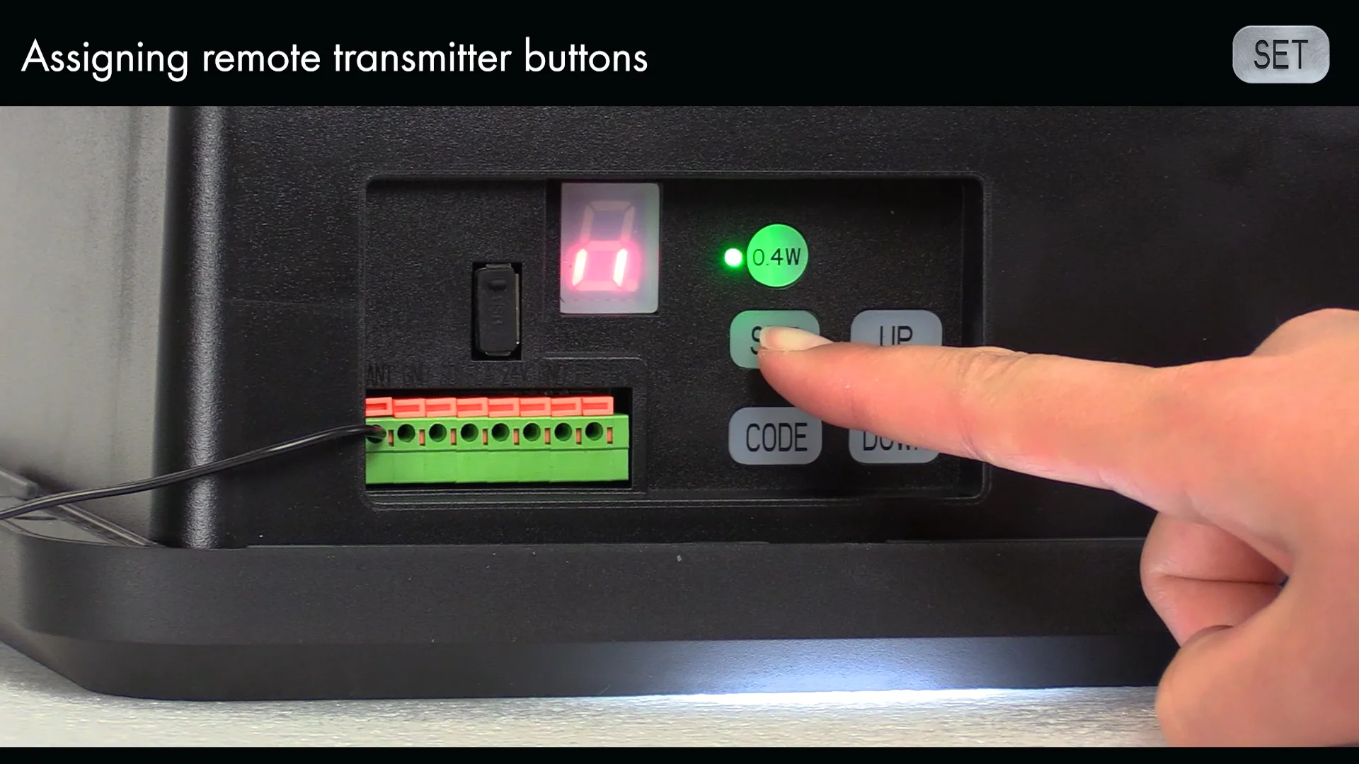 12 - High-Line - Assigning remote transmitter buttons