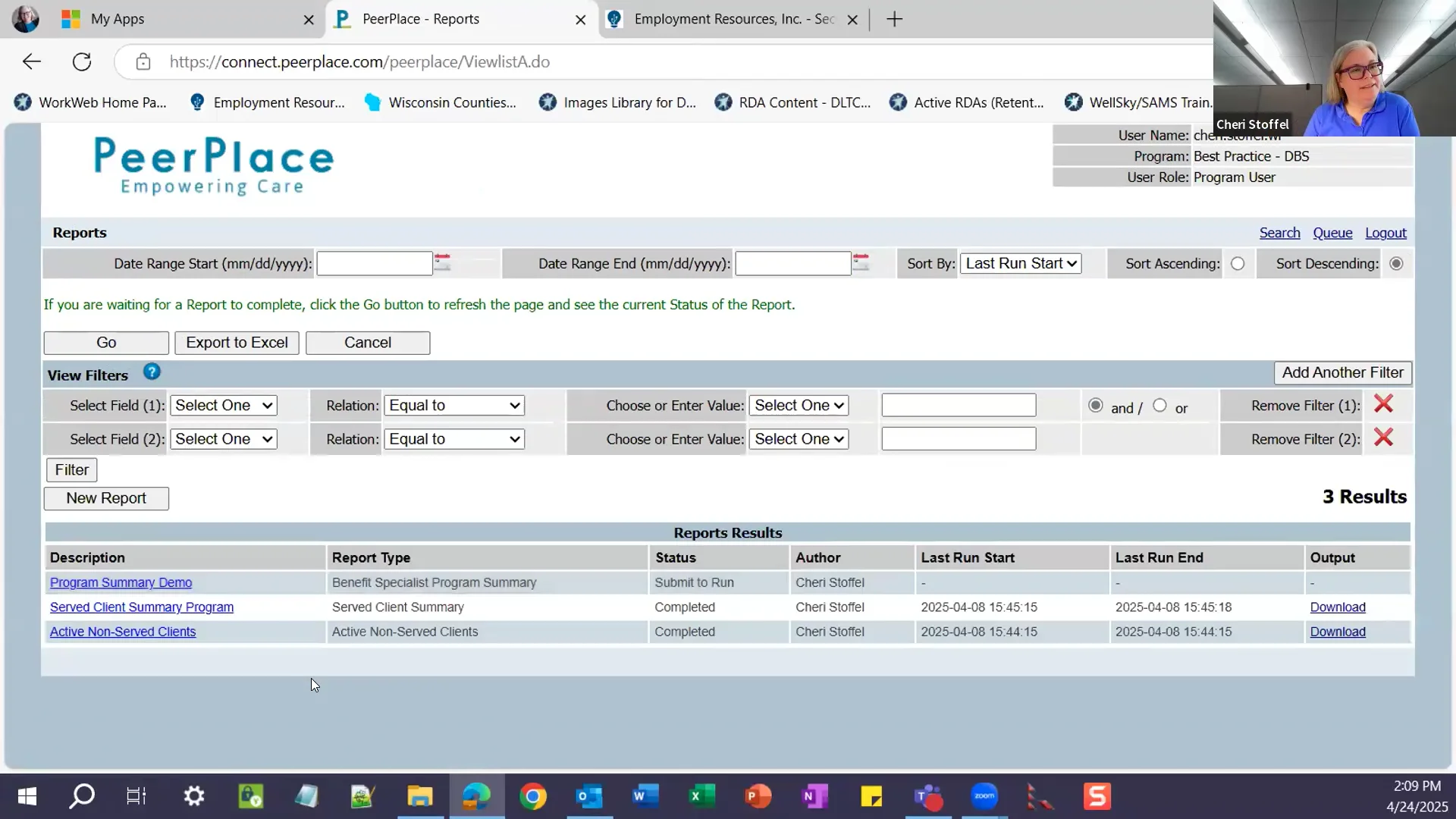 4-24-2025 Benefit Specialist PeerPlace Drop-In Q&A