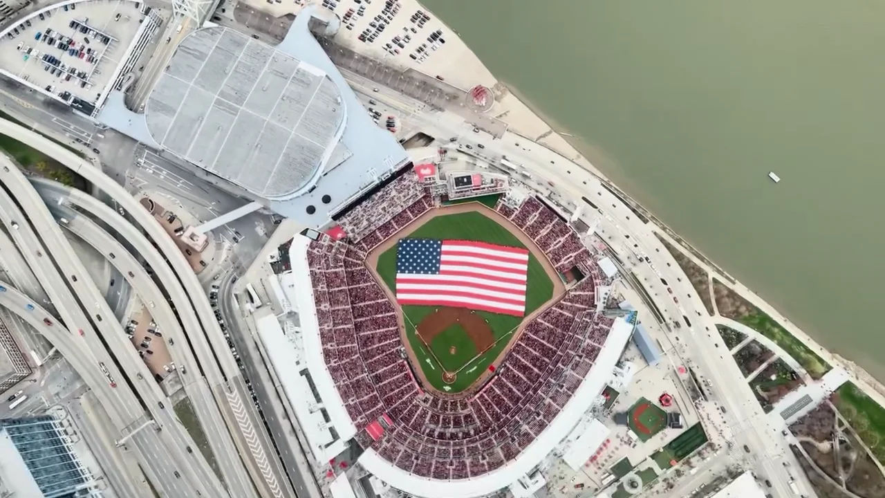 Dean Gaier '07 Flyover GABP on Opening Day 2025