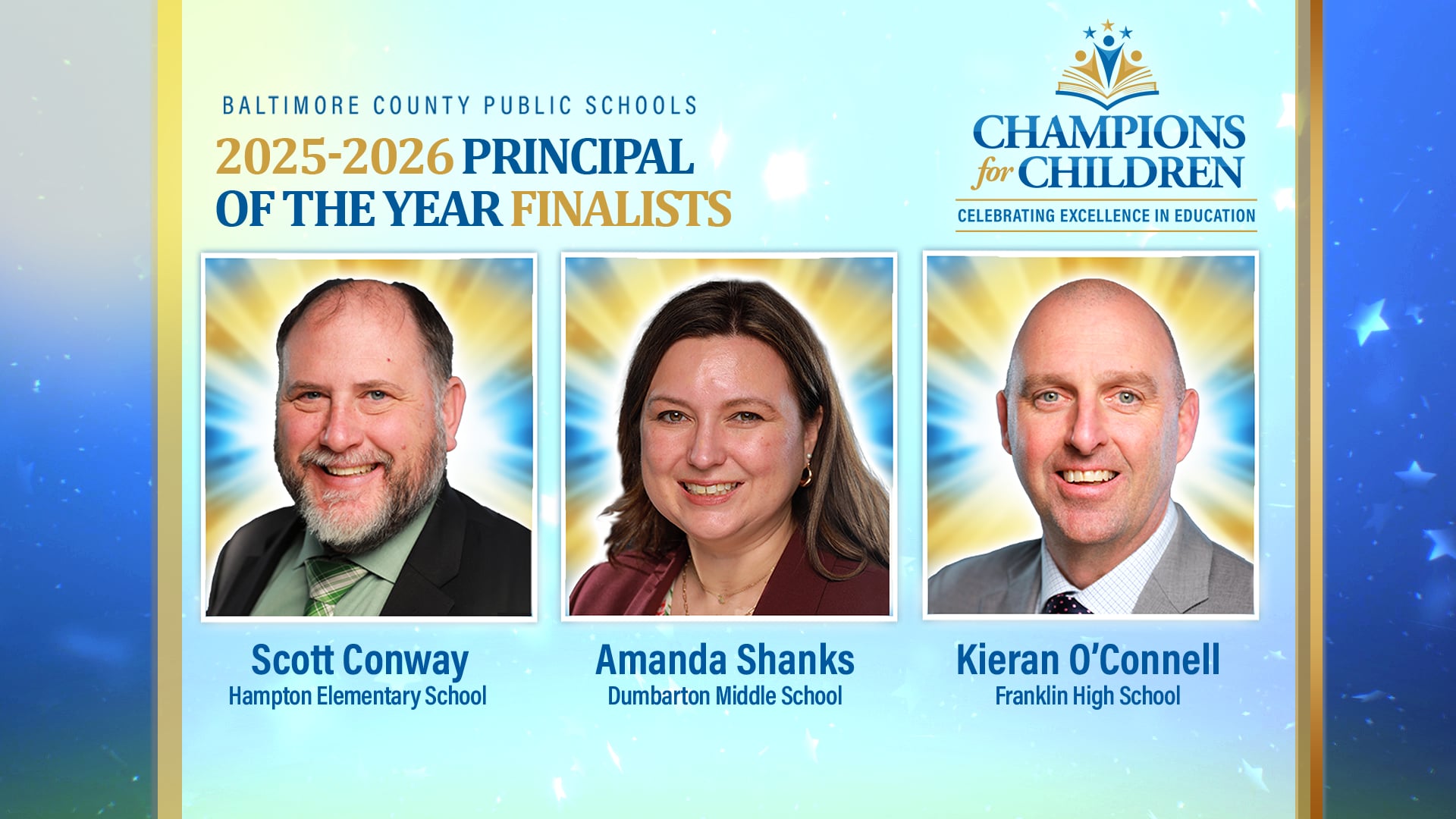 Champions for Children: 2025-2026 Principal of the Year Finalists