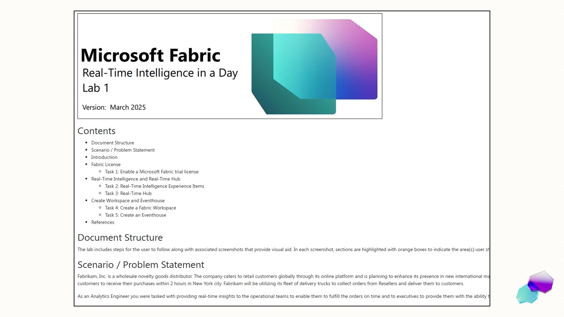 Getting Started - Real-Time Intelligence in a Day (attendee prerequisites)