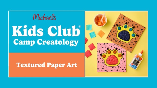 Kids Club Camp Creatology Textured Art Canvas Expert-Led Craft Tutorial ...