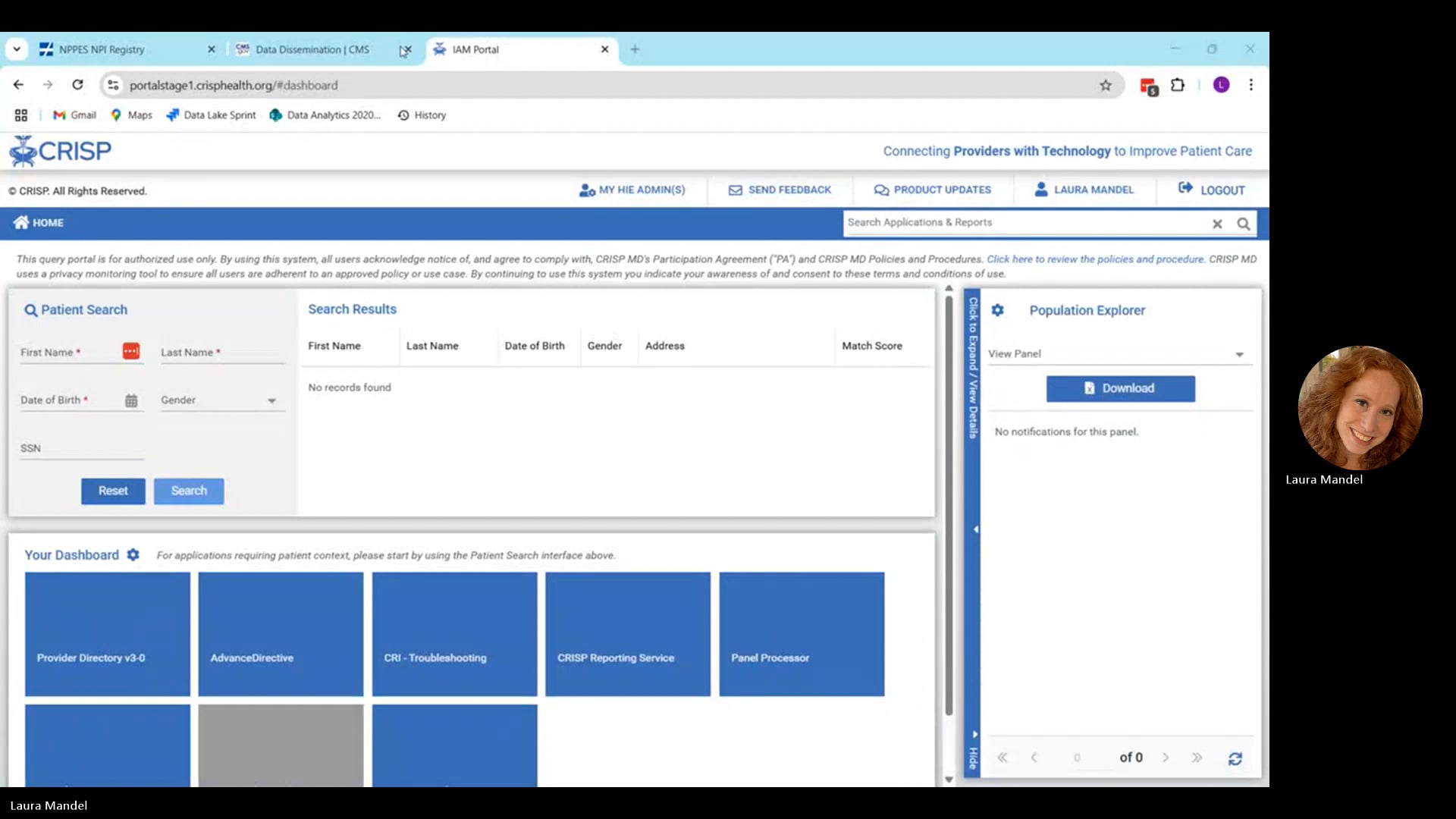 Population Explorer: Preventive Services Notification Demo