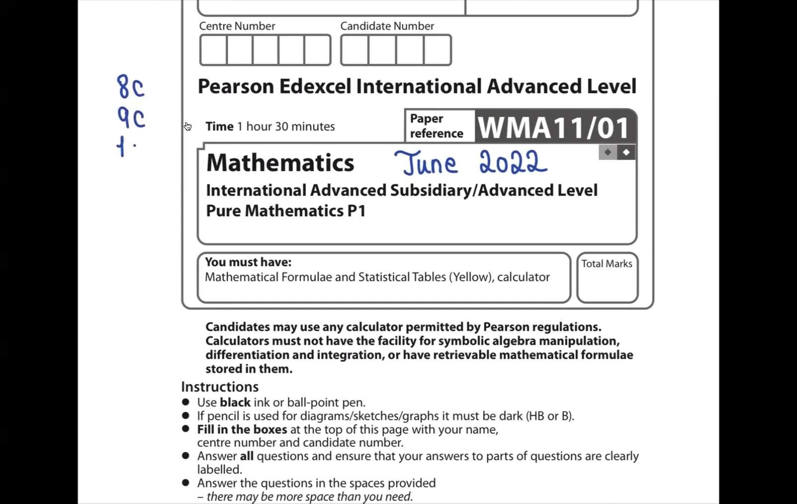 P1 Edexcel class Sunday 27/4 June 2022 & Nov 2022 & Jan 2023