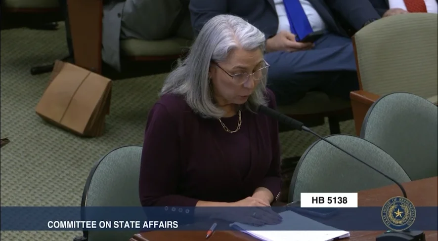Debbie Lindstrom, Texas Election Director, testifies on HB5138 (AG BILL)