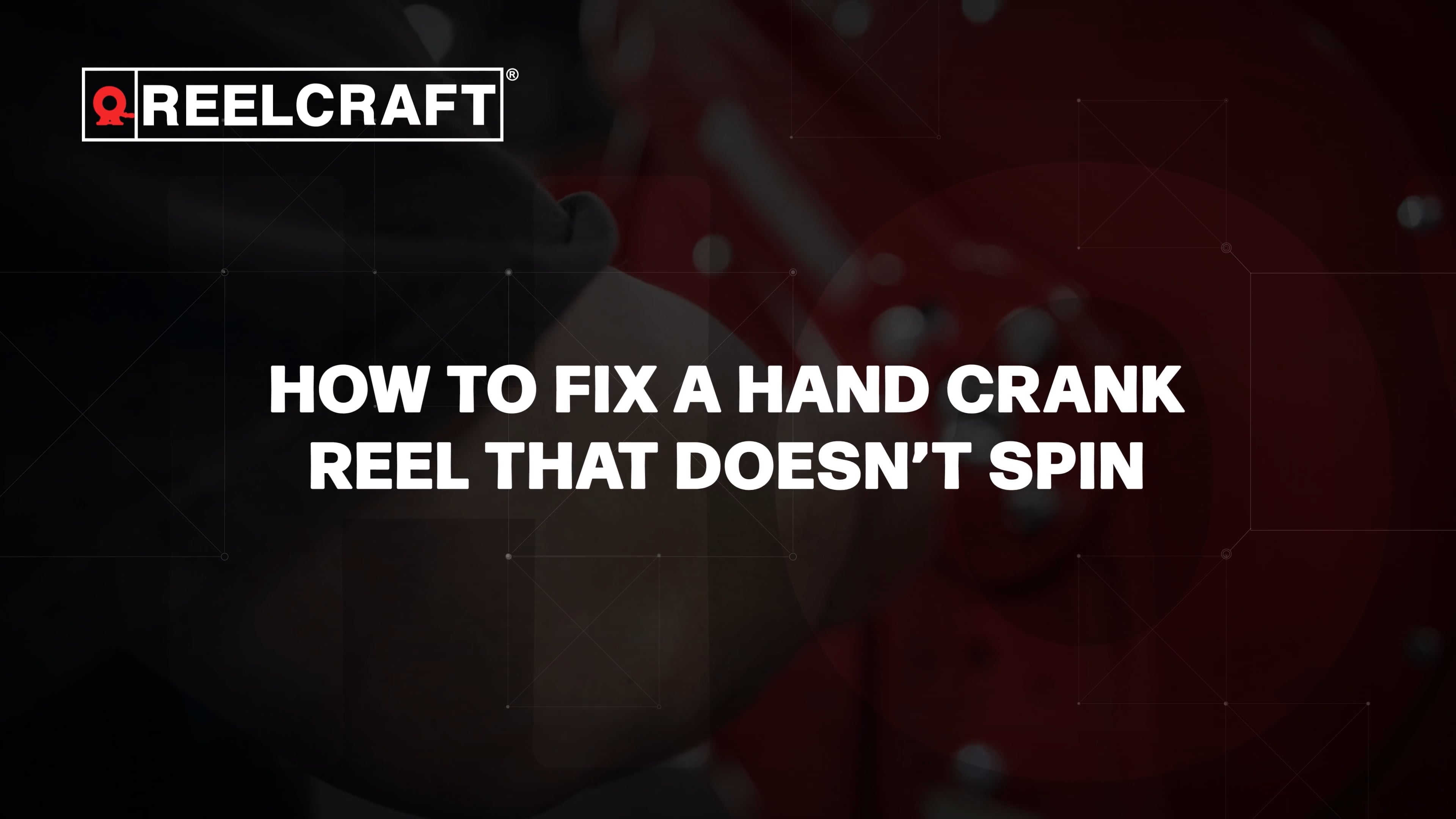 How To Fix A Hand Crank Reel That Doesn't Spin