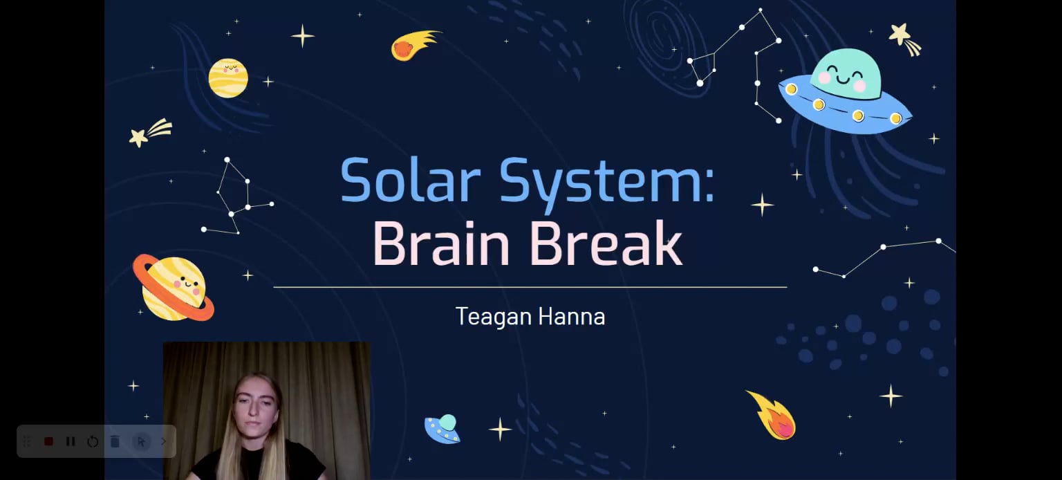 3-5 Grade Solar System Brain Break