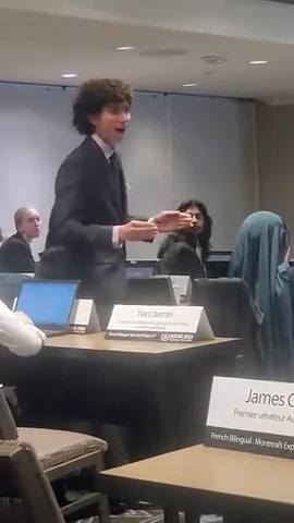 Gabriel Frech Delivering Conference-Winning Speech in SSUNS French ...