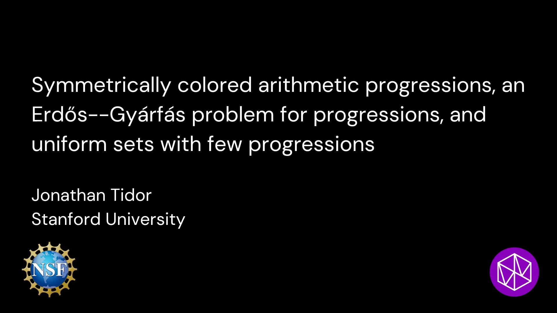 Symmetrically colored arithmetic progressions, an Erdős--Gyárfás ...