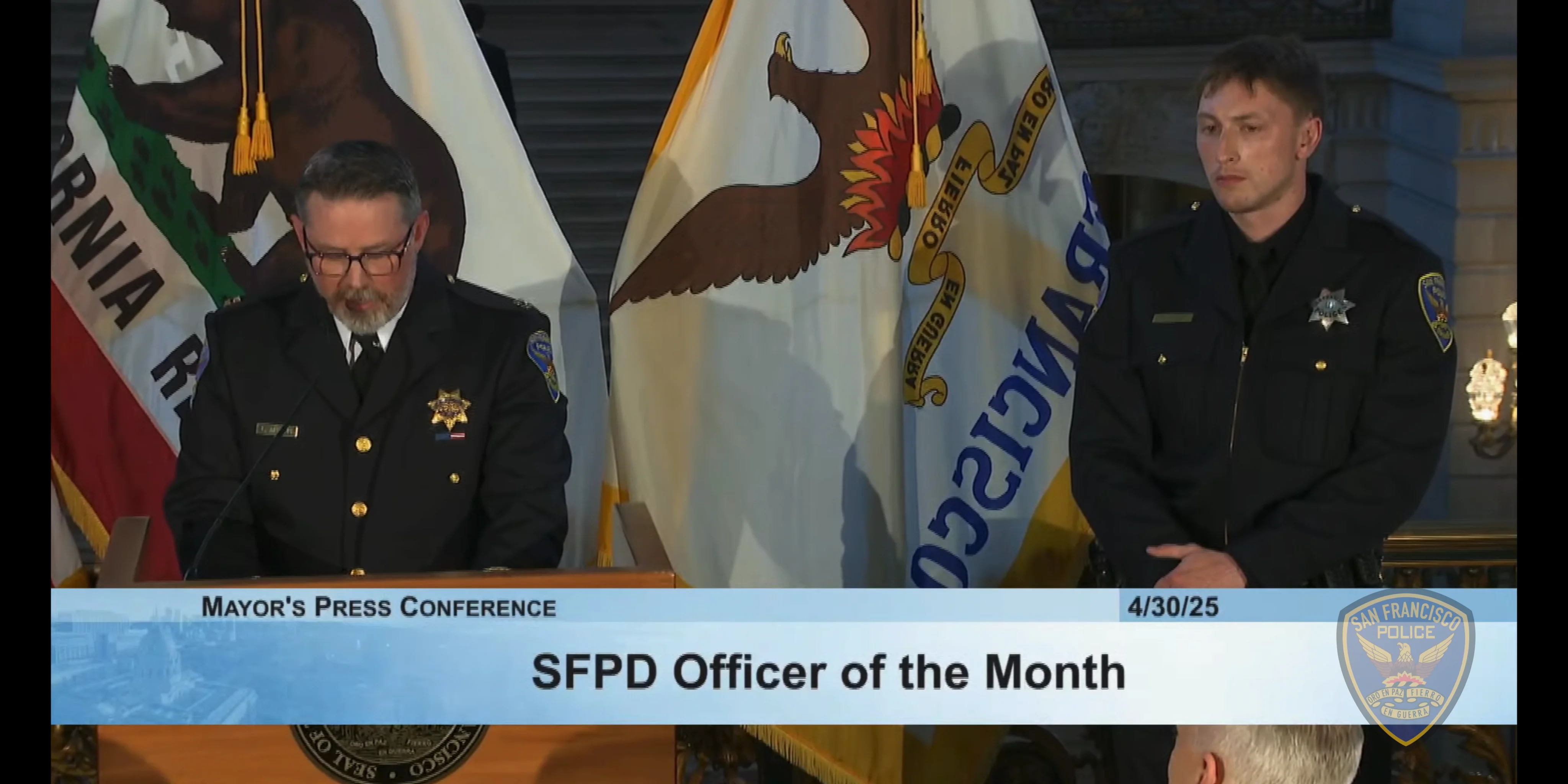 Officer of the Month Officer Fewer Good Deed April 2025