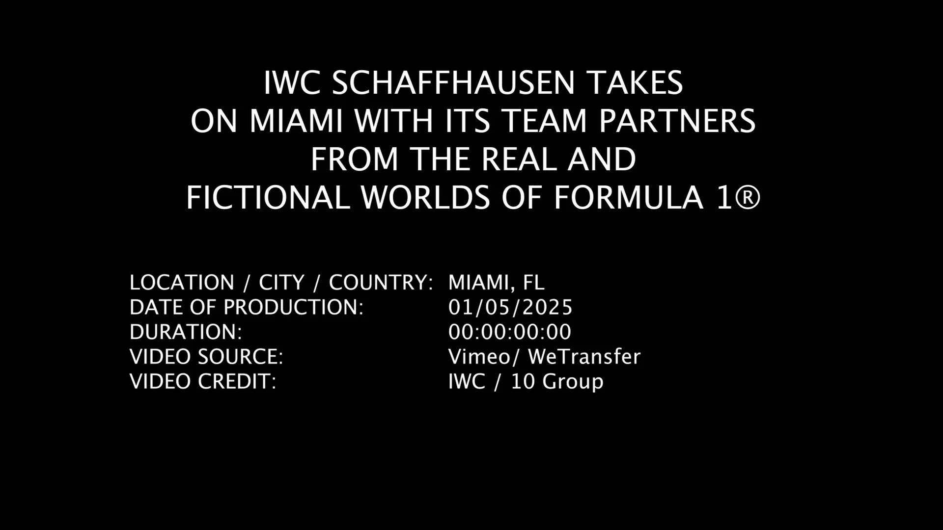 IWC Miami B Roll - Panel + Kerry