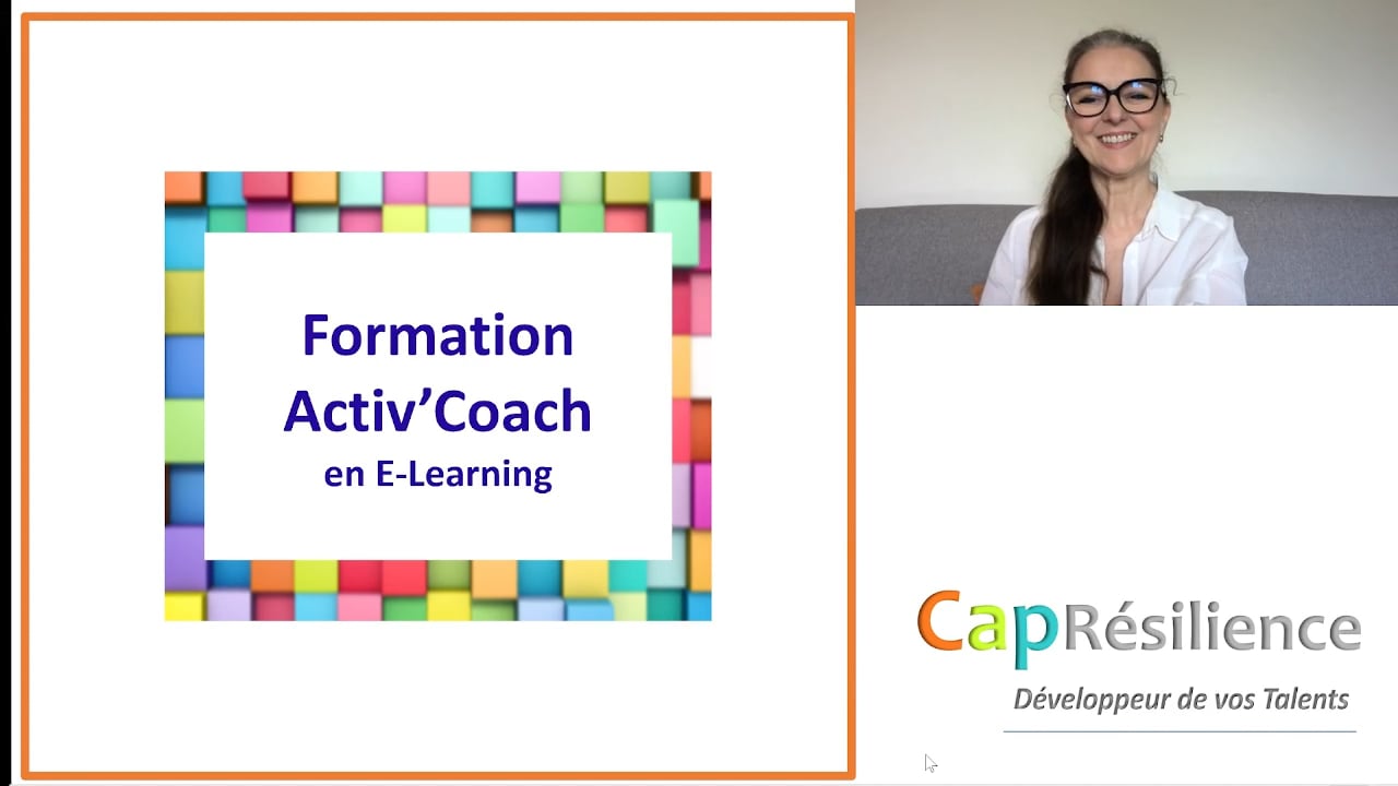 Présentation de la formation en Elearning : Activ'Coach
