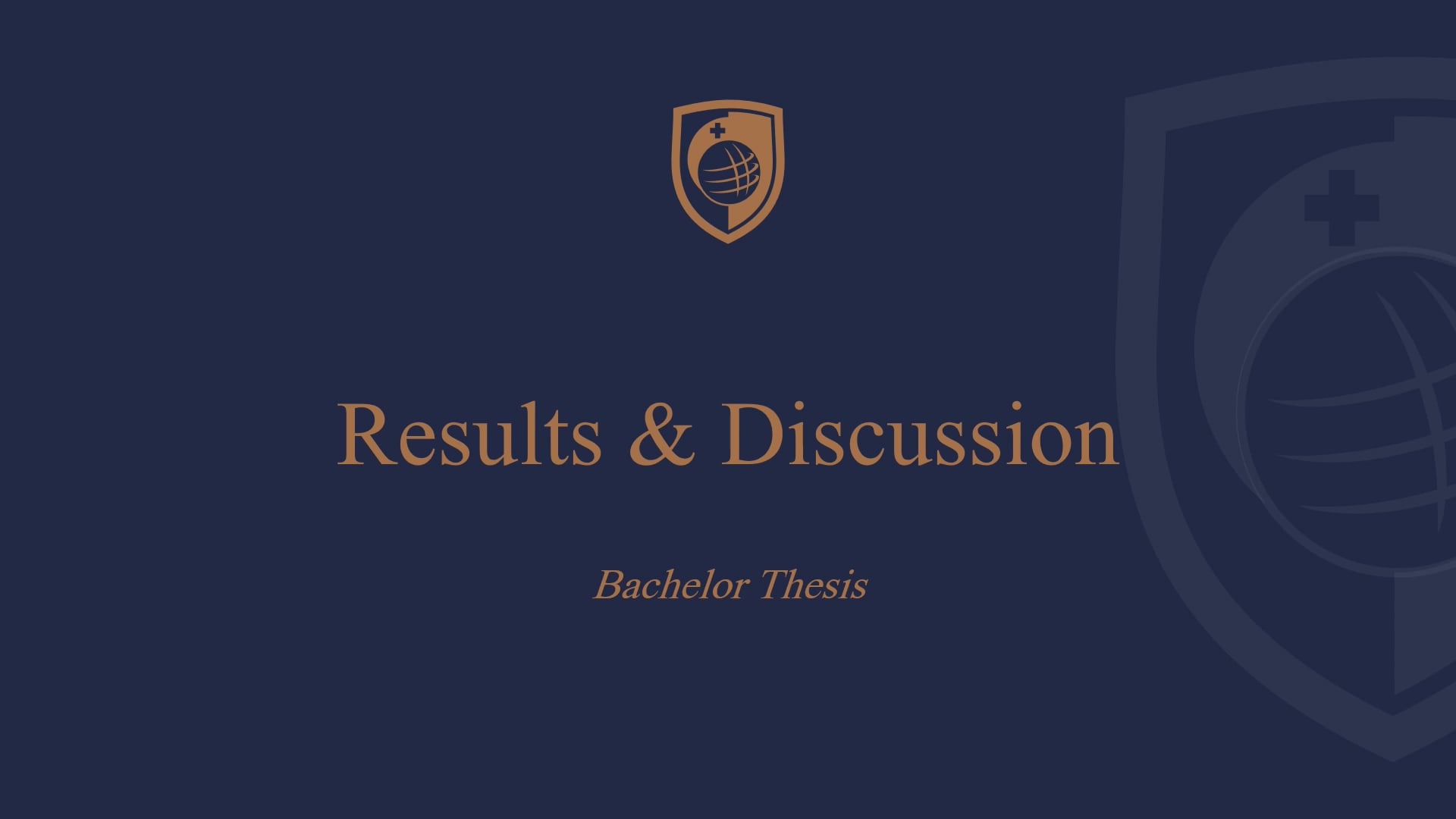 Bachelor Thesis Results and Discussion