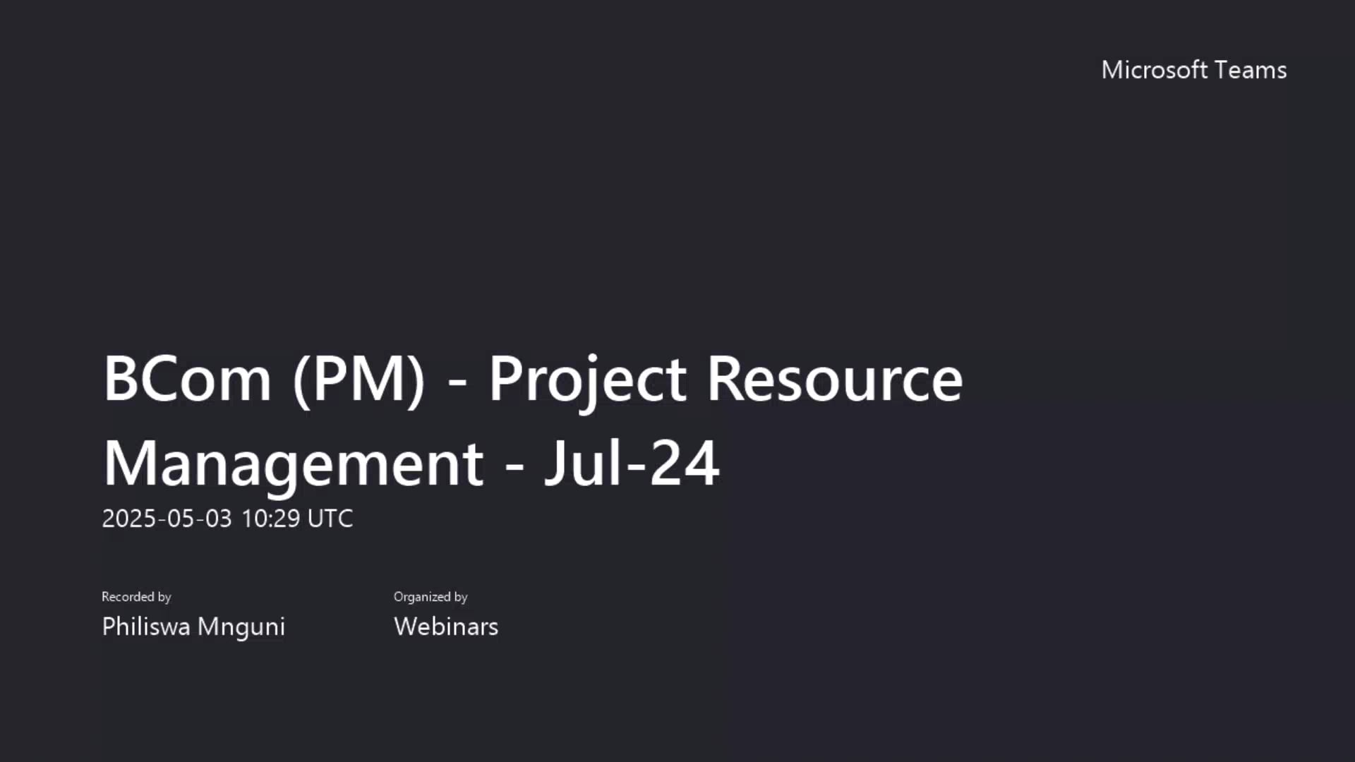 BCom (PM) - Project Resource Management - Jul-24-20250503