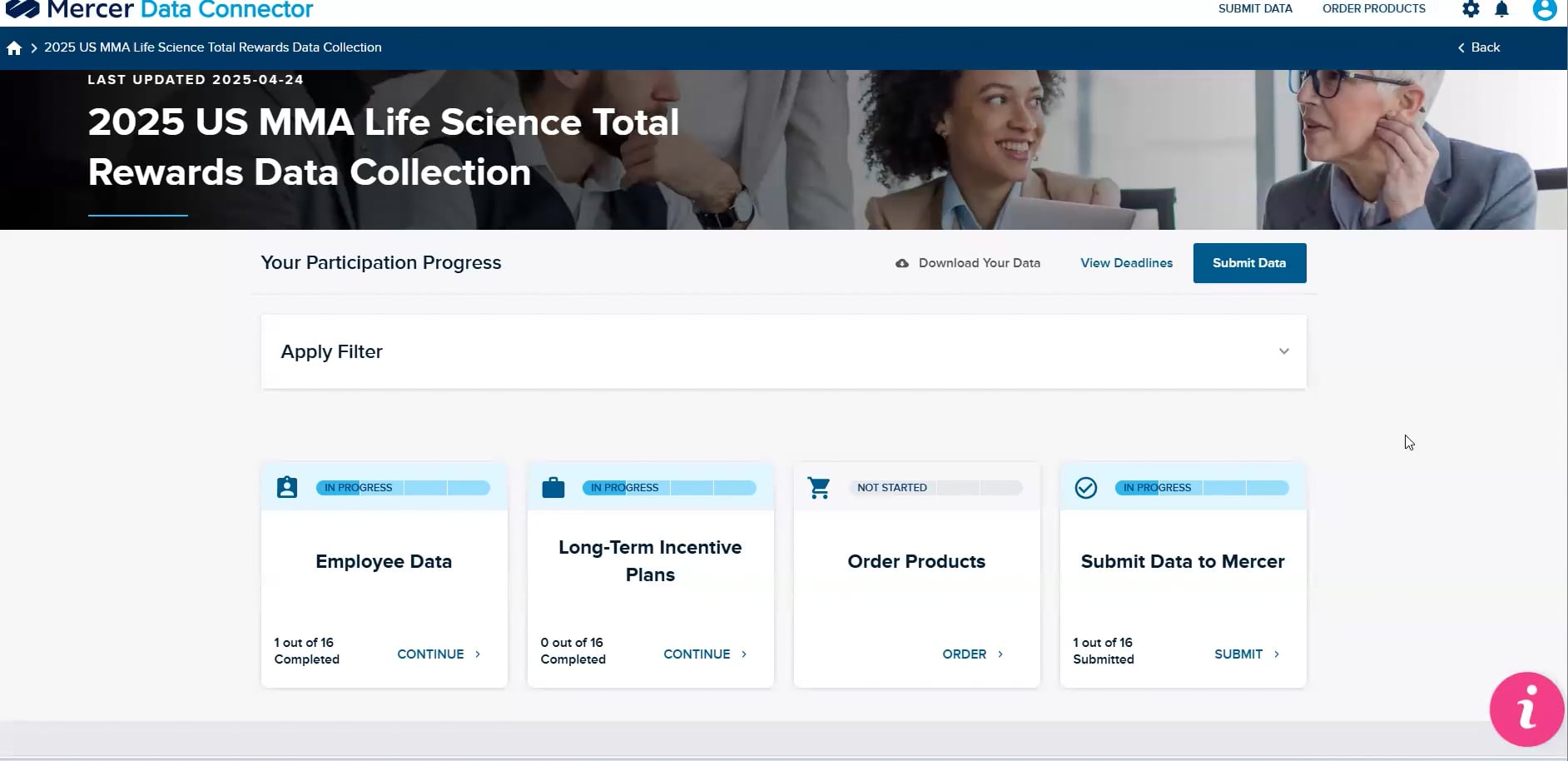 Life Science Total Rewards Survey | Mercer Data Connector Demo
