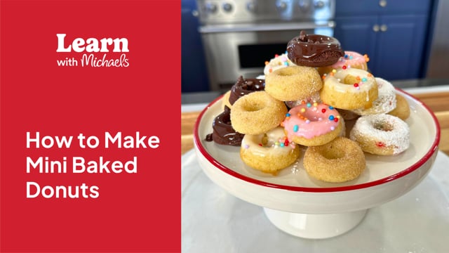 How to Prepare Baked Mini Donuts Expert-Led Craft Tutorial On-Demand ...
