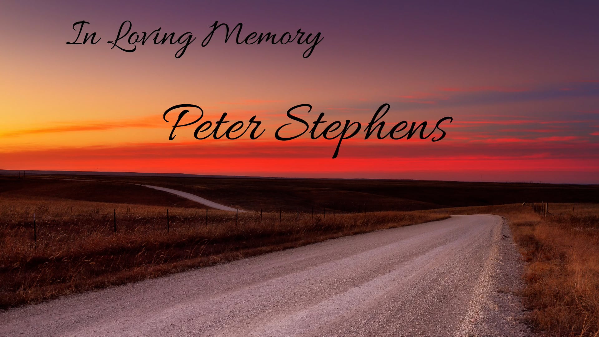Funeral Service for Peter Stephens