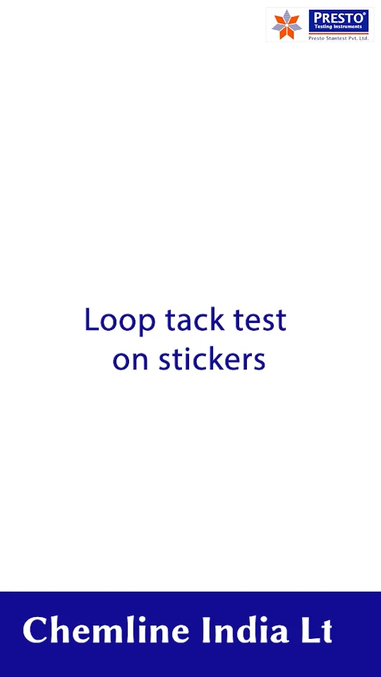 Loop tack test on stickers