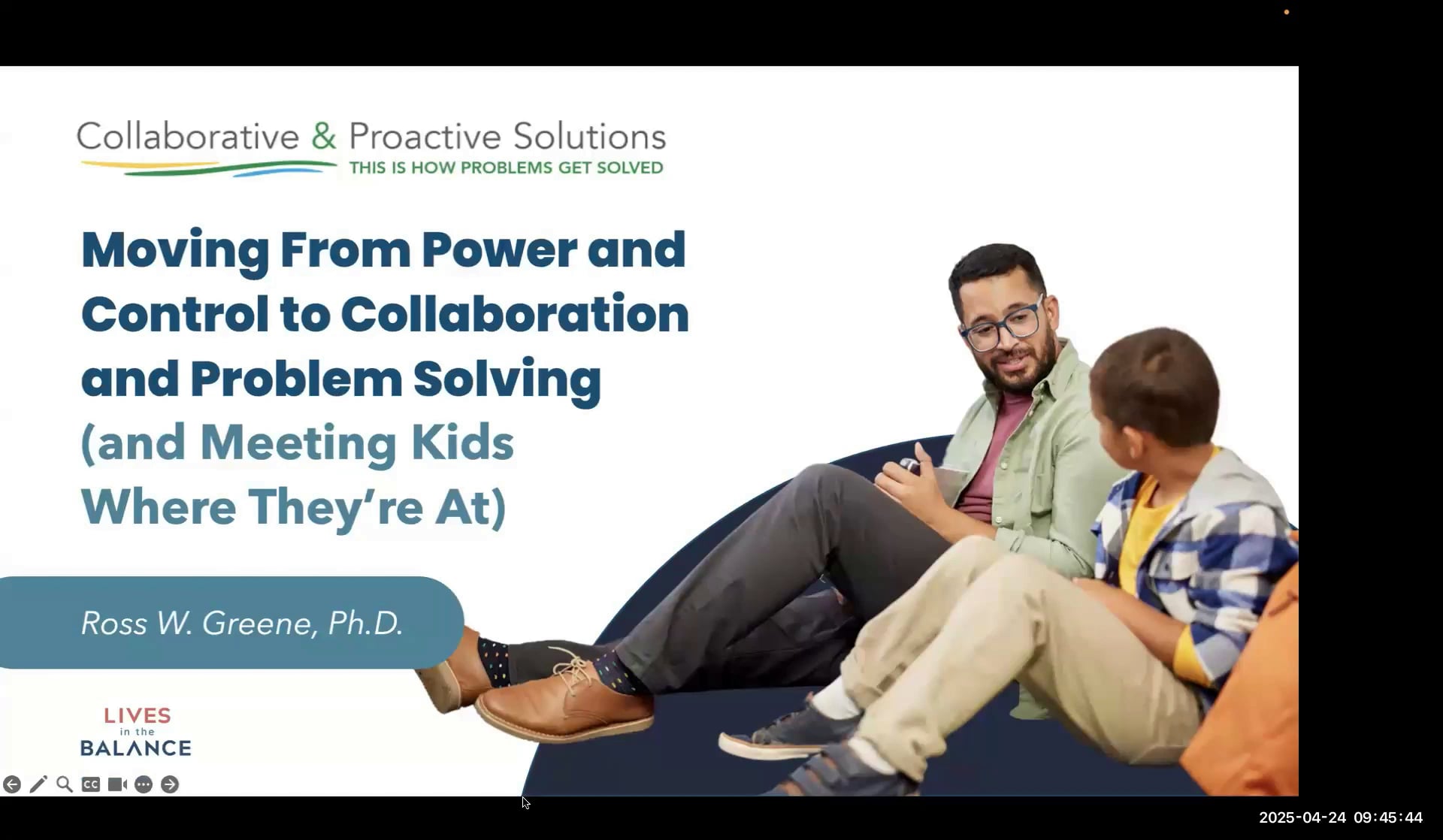 Watch Collaborative & Proactive Solutions Two-Day Training with Dr. Ross Greene (April 2025 ...