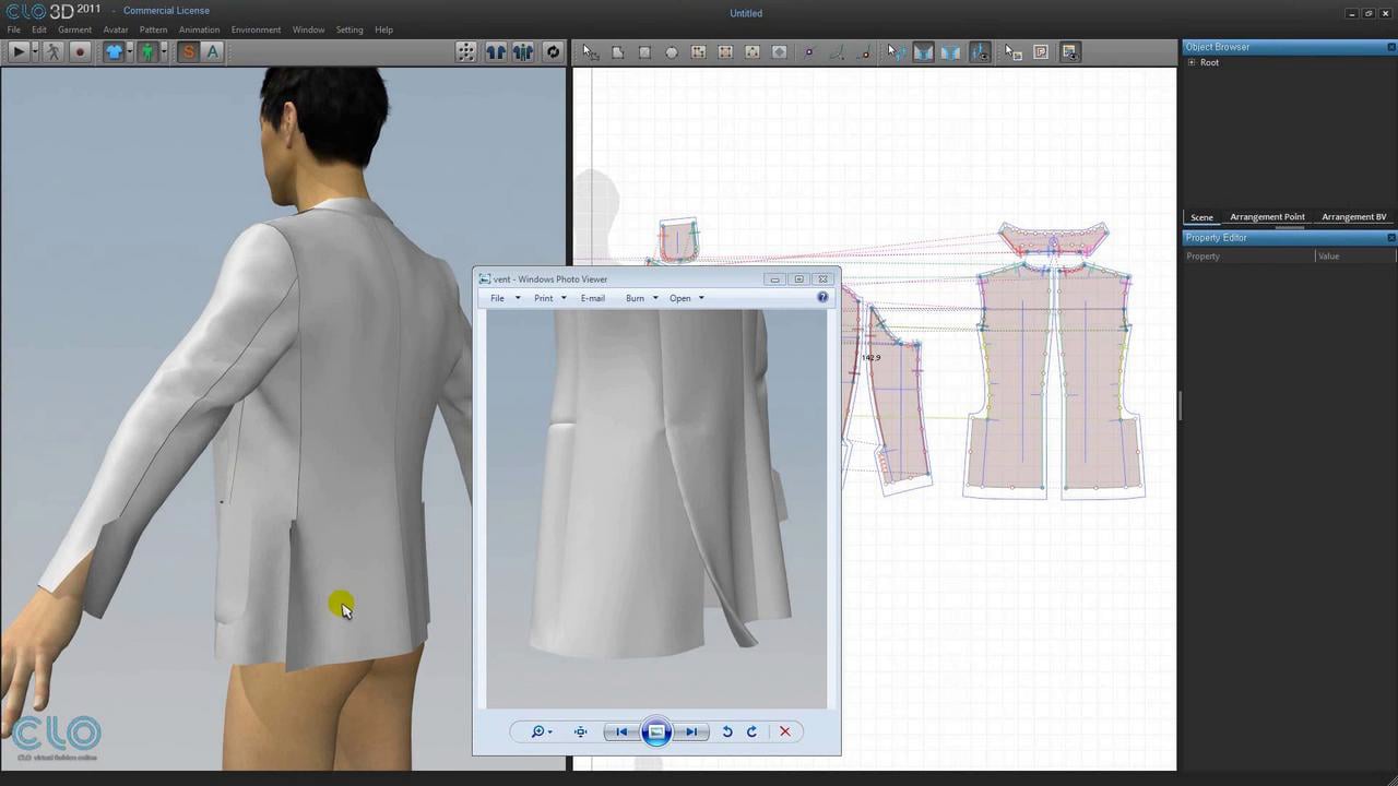 3D Clothing - Making Man's Tailored Jacket with DXF File 3. Sewing Side ...