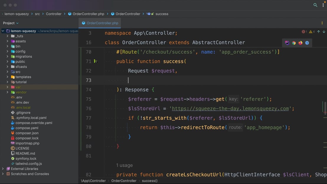 Complete the Checkout > Lemon Squeezy Payment Processor | SymfonyCasts