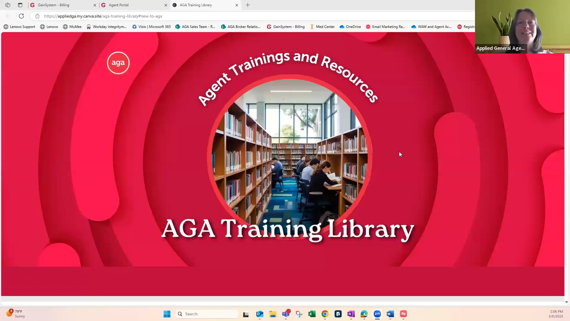AGA Training and Resource Library Walk Through