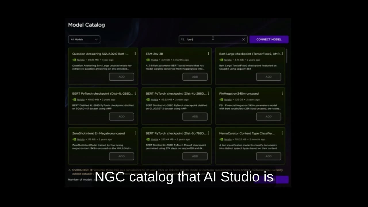 AIS Integration - NVIDIA NGC models