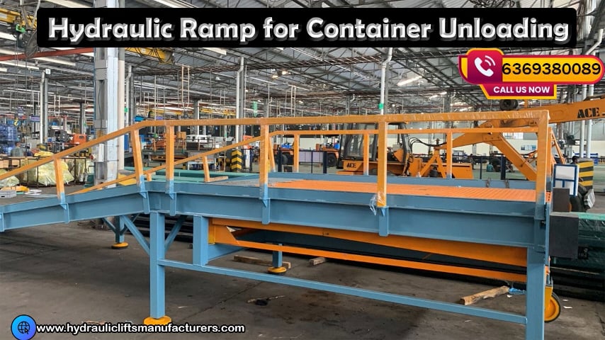 Hydraulic Ramp for Container Unloading
