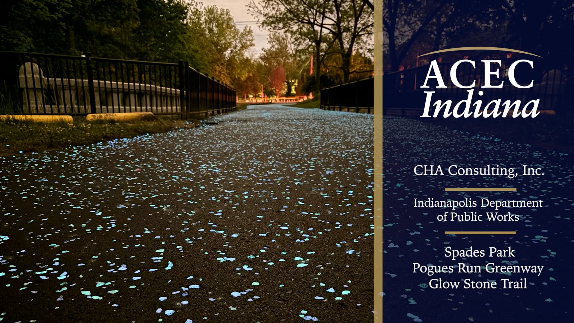 ACEC Indiana | Merit Award - Spades Park Pogues Run Greenway Glow Stone ...