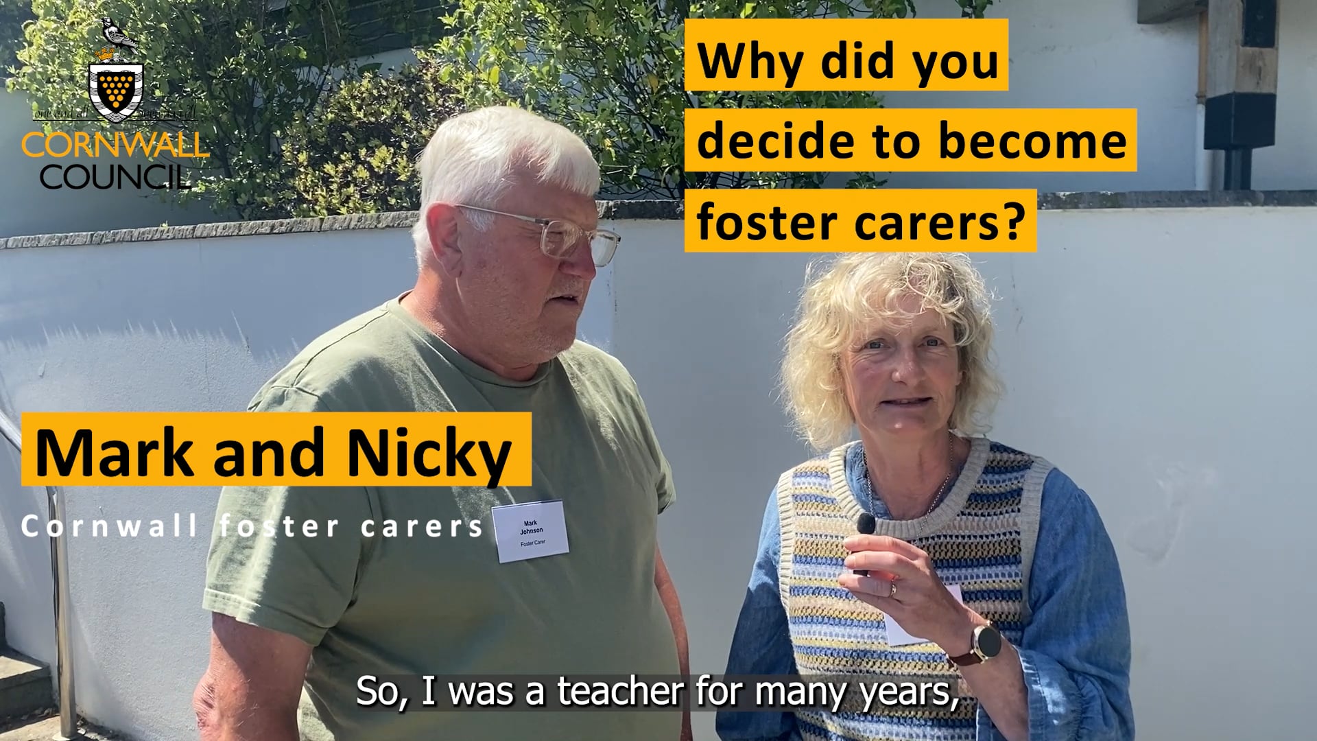 Foster Care Fortnight - Mark and Nicky
