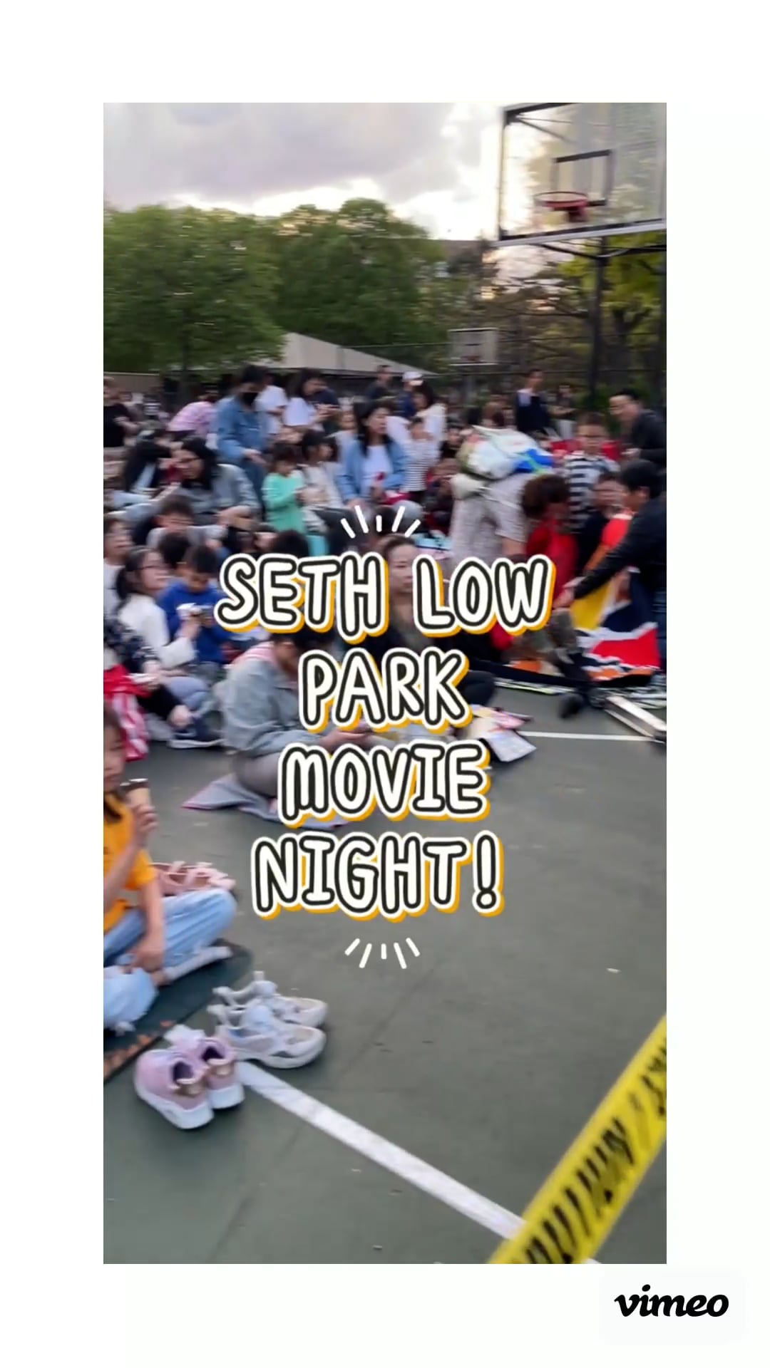 Movie night at Seth Low Park!