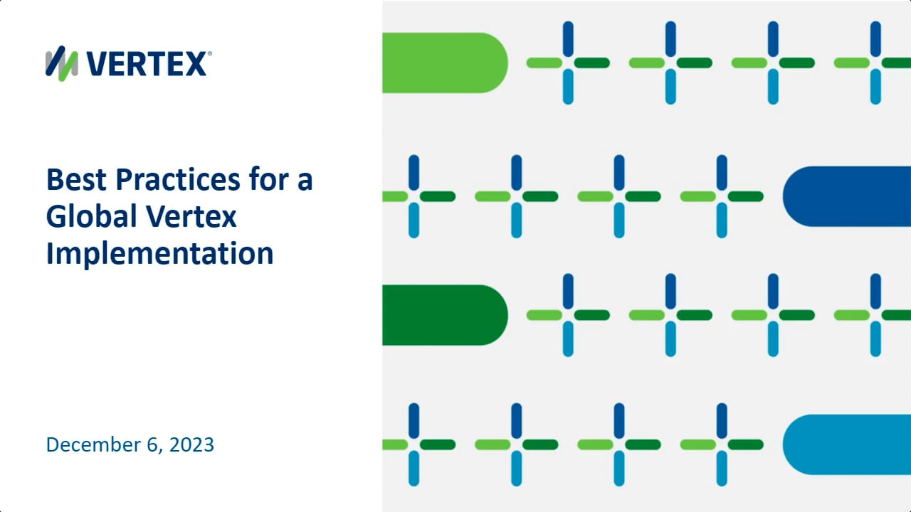 Best Practices for a Global Vertex Implementation