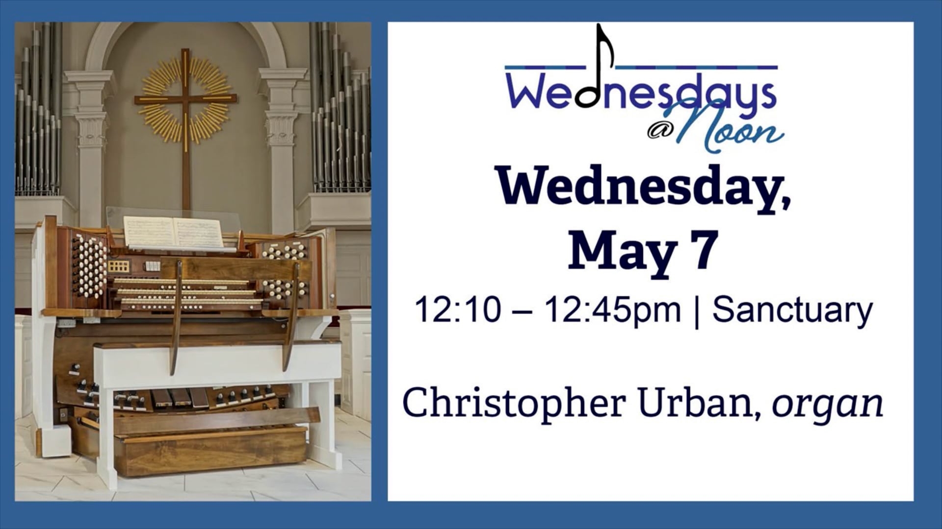Wednesdays @ Noon | May 7, 2025