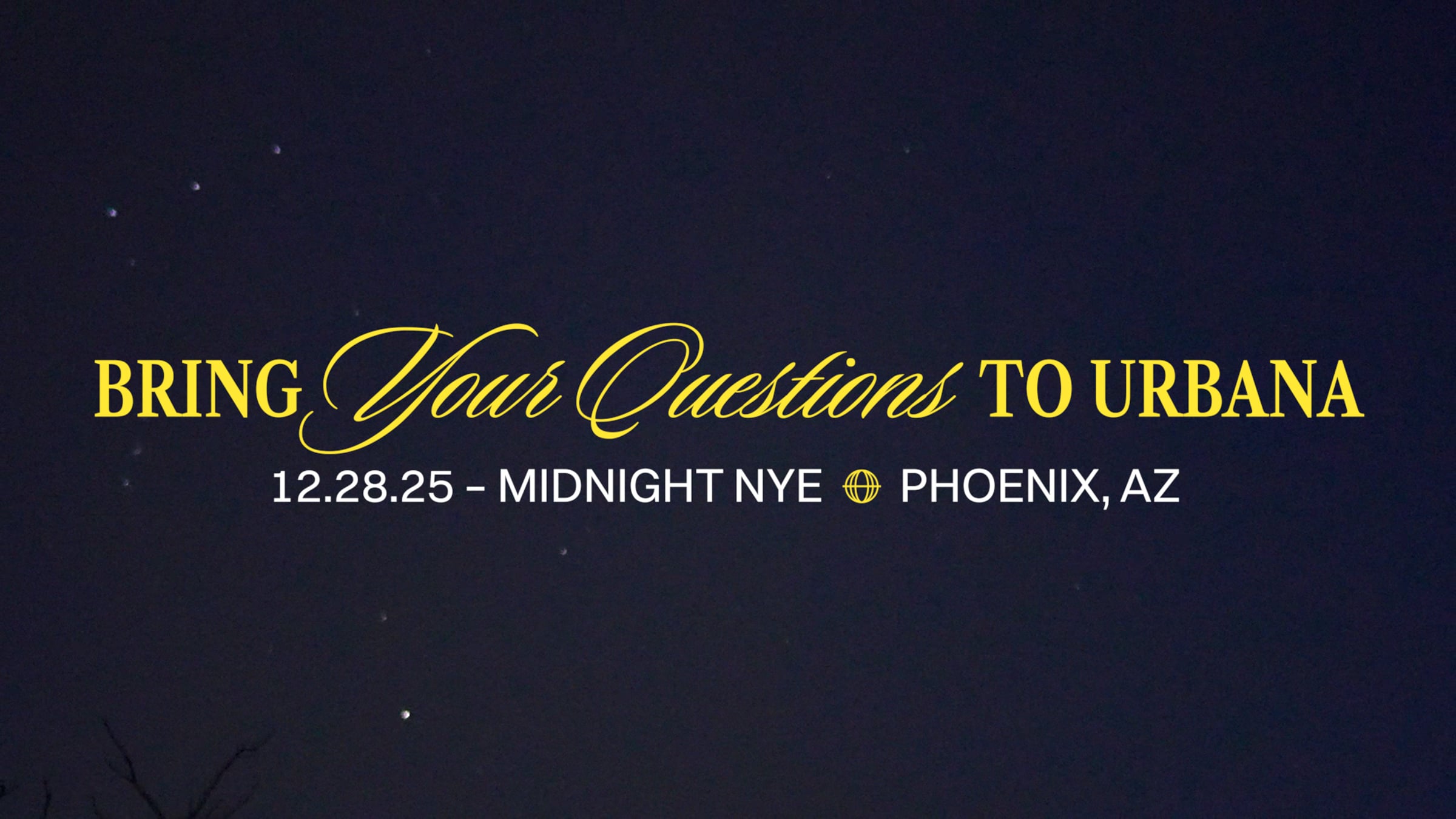 Urbana 25 Promo Video 3 - Bring Your Questions