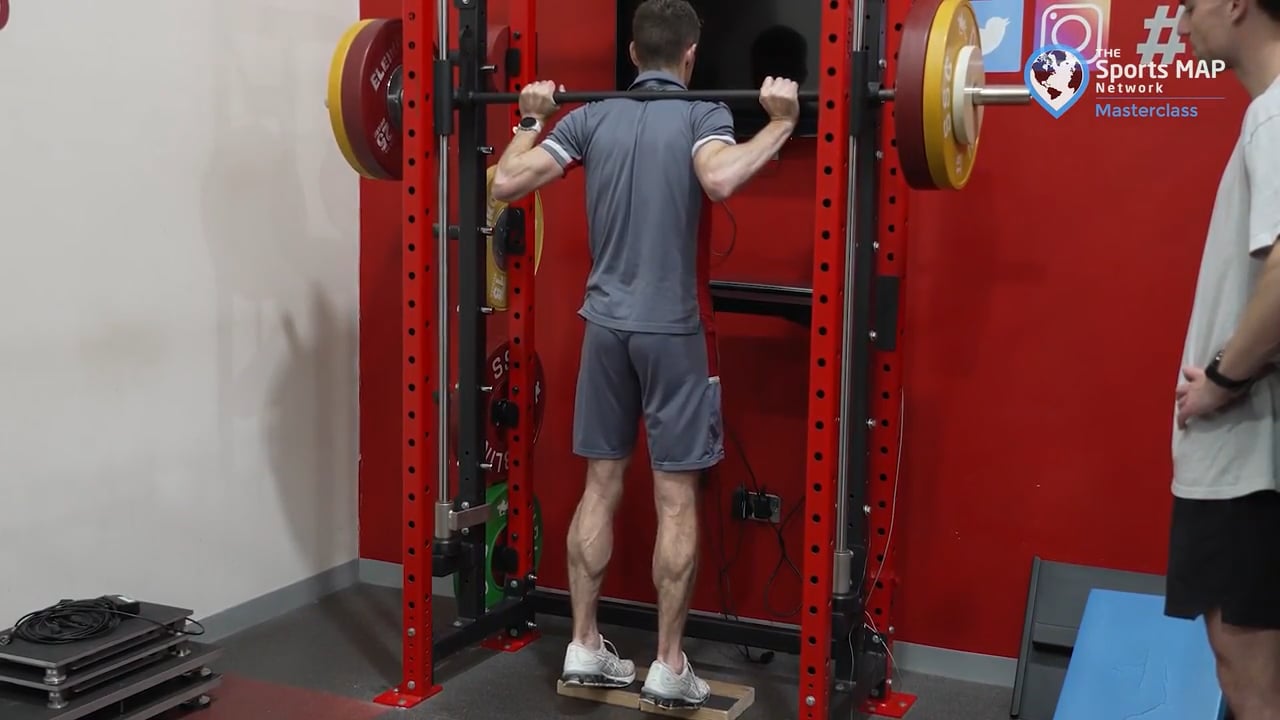 Single leg calf isometric hold