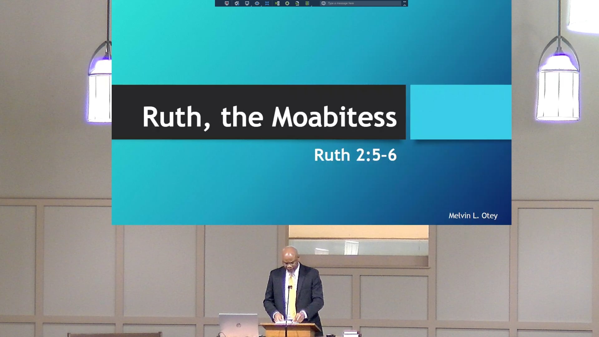 Ruth, the Moabitess - Ruth 2:5,6 - Melvin Otey 5/11/25